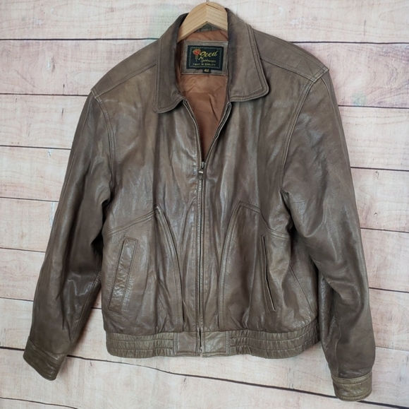 Reed Sportswear | Jackets & Coats | Vintage Reed Sportswear Leather ...